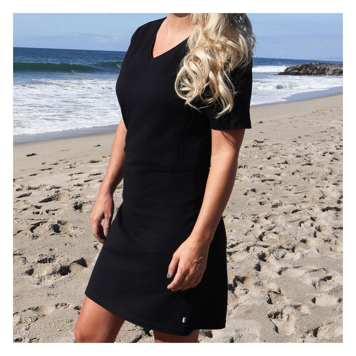 Women's Pickpocket Proof T-shirt Dress with Secret Zipper Pockets – The ...